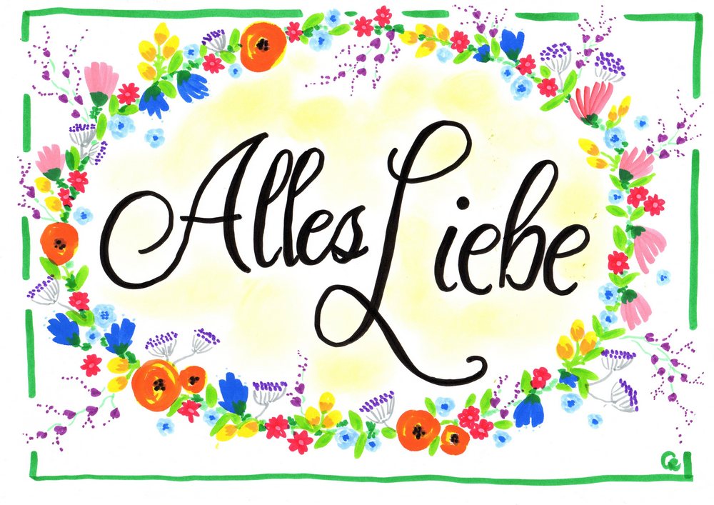 Schöne Karten – Alles Liebe